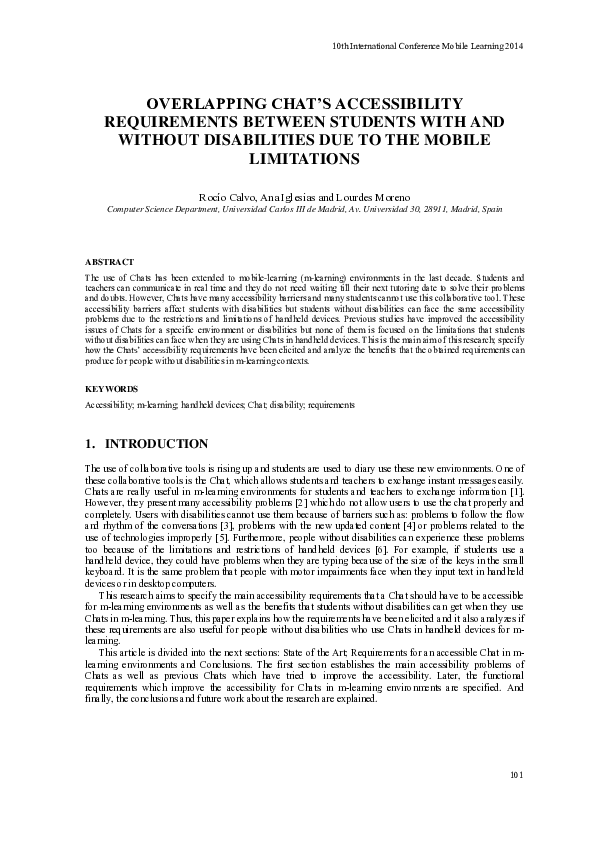 (PDF) Overlapping Chat's Accessibility Requirements between students ...