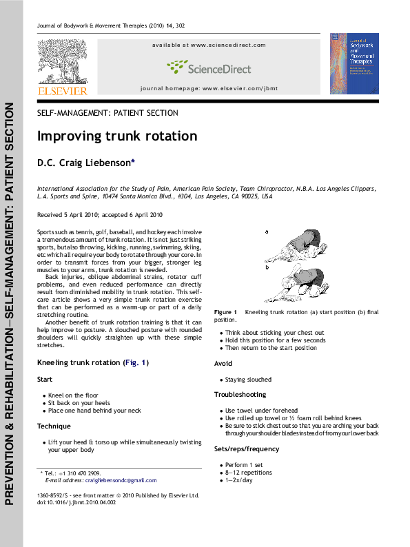 (PDF) Improving trunk rotation