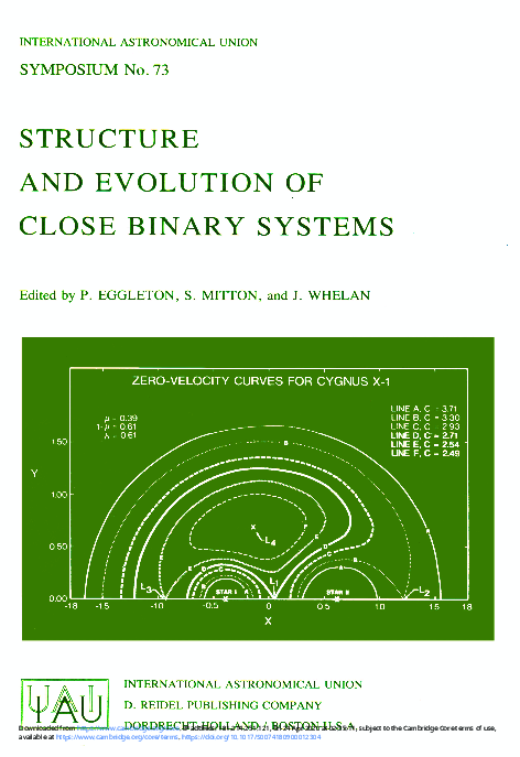 (PDF) Structure and Evolution of Close Binary Systems