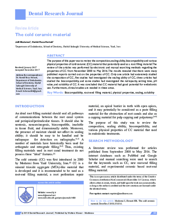 (PDF) The cold ceramic material