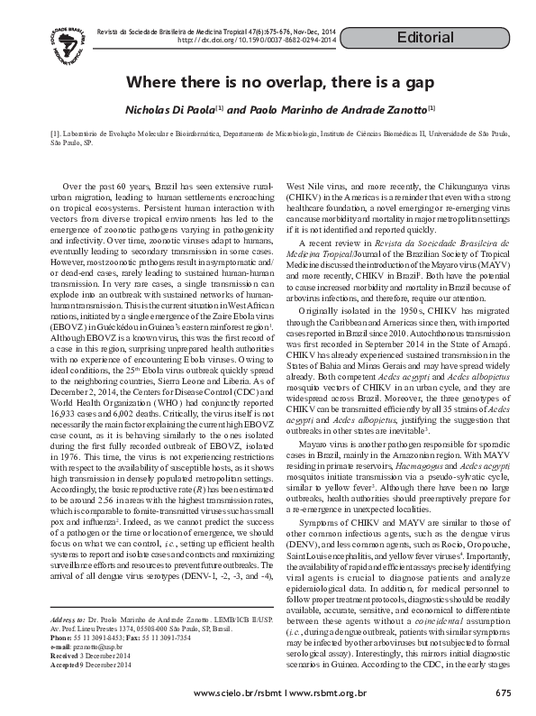 (PDF) Where there is no overlap, there is a gap