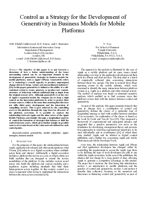 (PDF) Control as a strategy for the development of generativity in ...