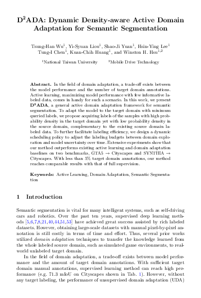 (PDF) D2ADA: Dynamic Density-aware Active Domain Adaptation for ...
