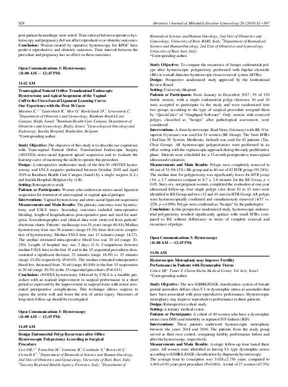 (PDF) Benign Endometrial Polyp Recurrence after Office Hysteroscopic ...
