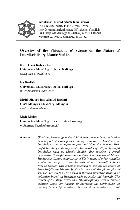 (PDF) Overview of the Philosophy of Science on the Nature of ...