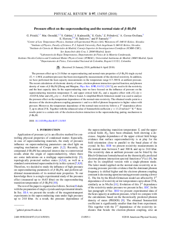 (PDF) Pressure effect on the superconducting and the normal state of β− ...