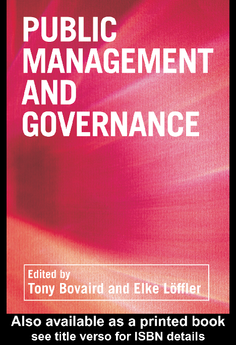 (PDF) Public Management and Governance