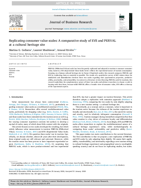 (PDF) Replicating consumer value scales: A comparative study of EVS and ...