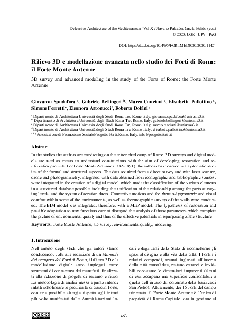 (PDF) 3D survey and advanced modeling in the study of the Forts of Rome ...