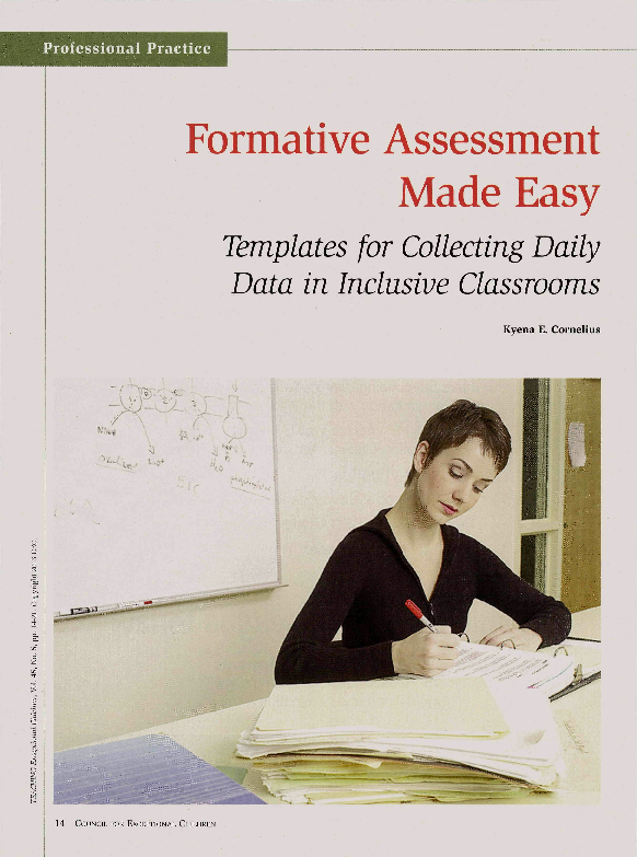 (PDF) Formative Assessment Made Easy