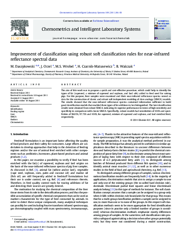 Pdf Improvement Of Classification Using Robust Soft Classification