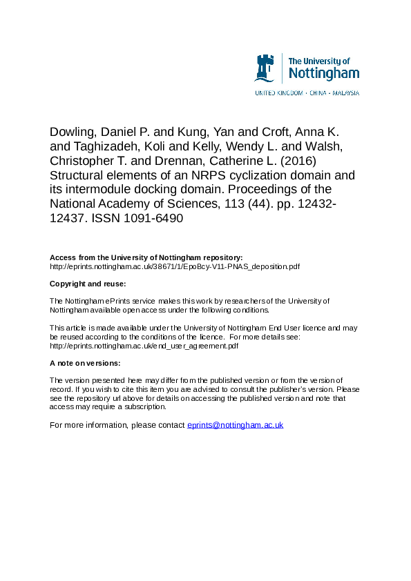 (PDF) Dowling, Daniel P. and Kung, Yan and Croft, Anna K. and ...