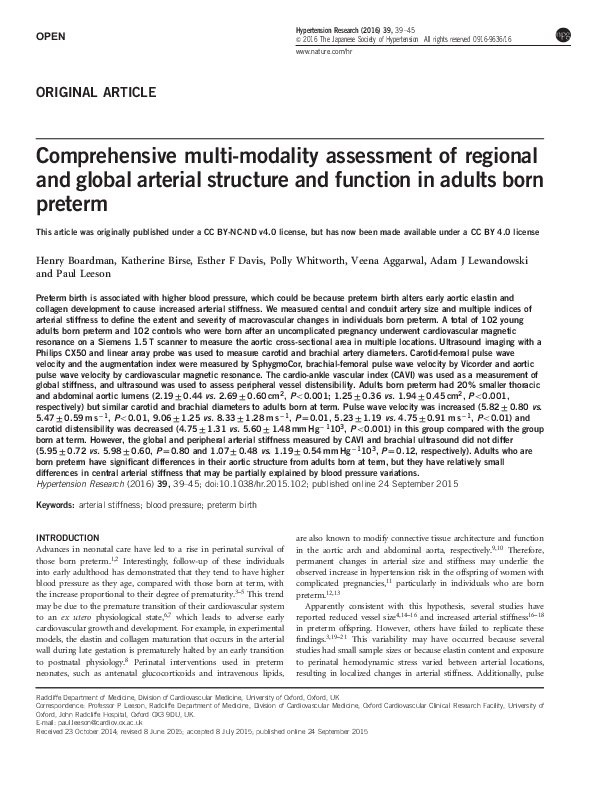 (PDF) Comprehensive multi-modality assessment of regional and global ...