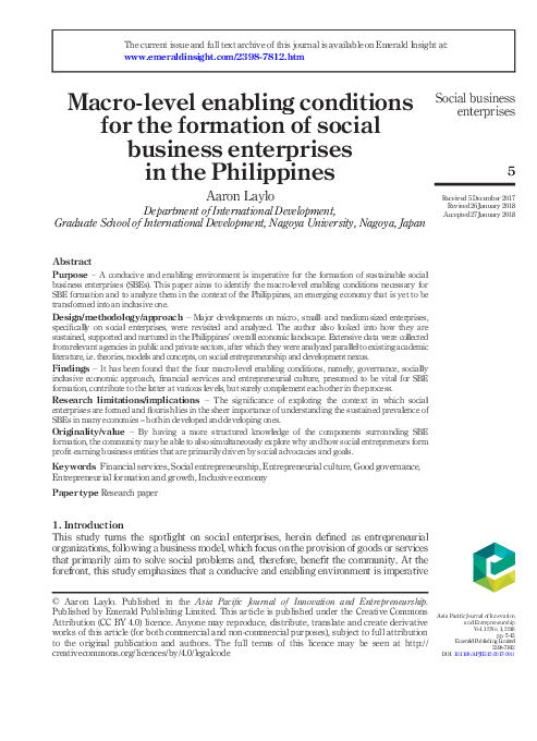 (PDF) Macro-level enabling conditions for the formation of social ...