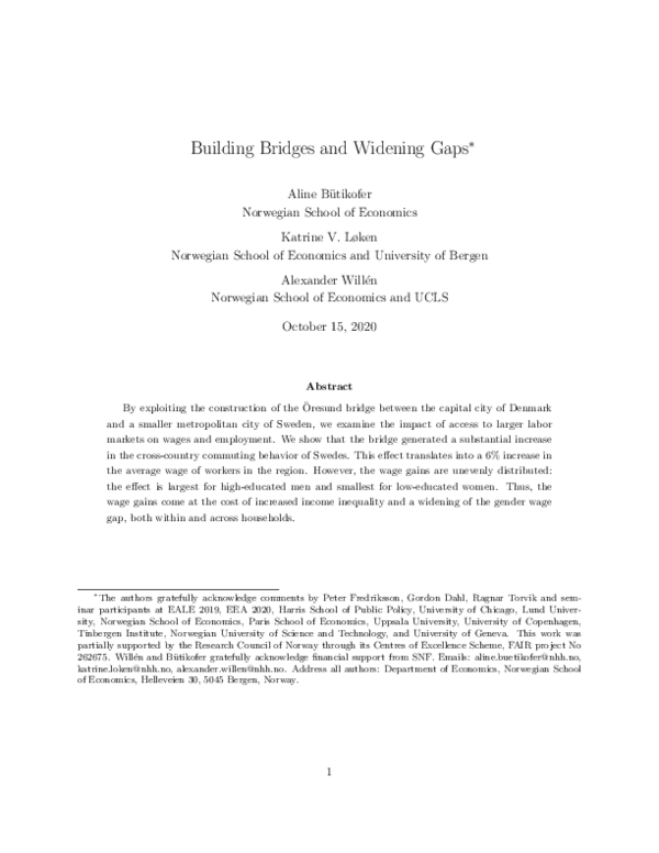 (PDF) Building Bridges and Widening Gaps