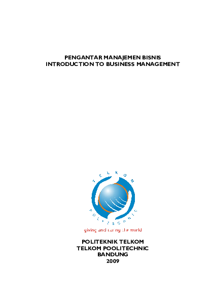 (PDF) Pengantar Manajemen Bisnis 4 1
