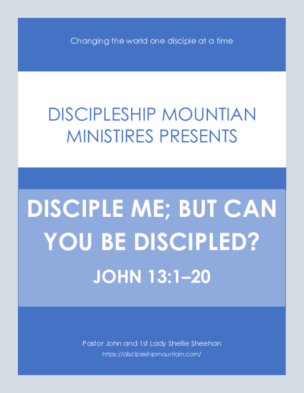 (PDF) The Challenge of Being Discipled: Overcoming Pride in Faith