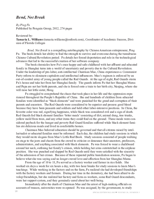 (PDF) Bend, Not Break