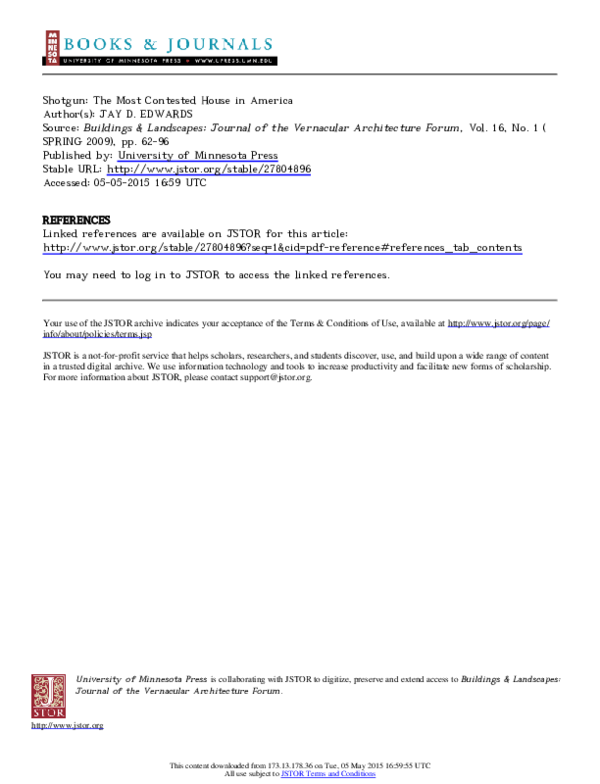 (PDF) Shotgun: The Most Contested House in America