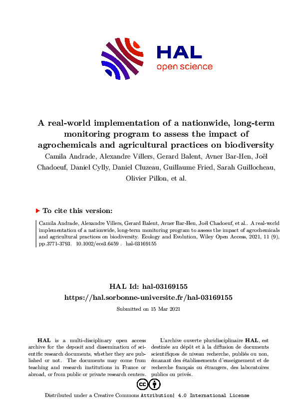 (PDF) A real‐world implementation of a nationwide, long‐term monitoring ...