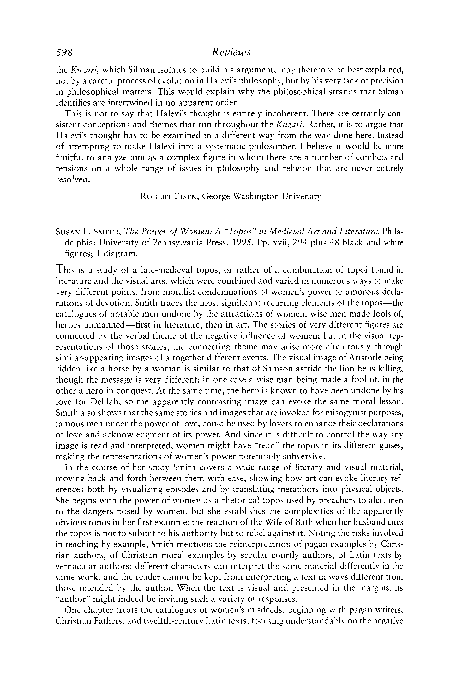 (PDF) The Power of Women: A Topos in Medieval Art and Literature. By ...