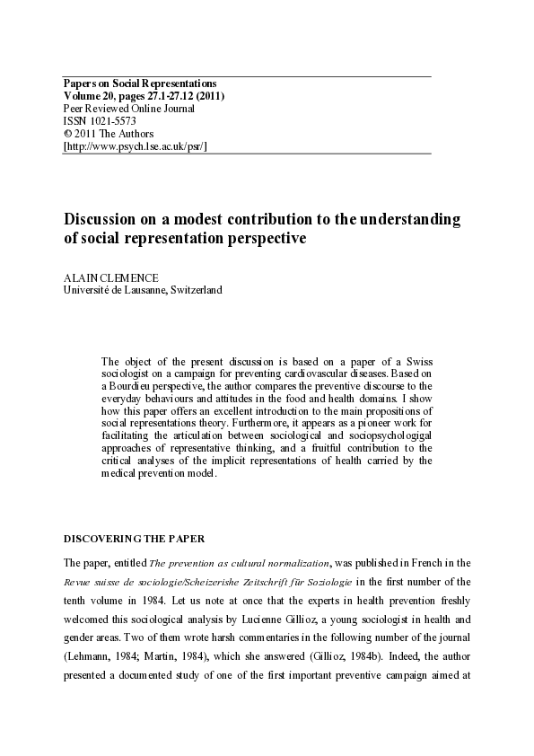 (PDF) Discussion on a modest contribution to the understanding of ...