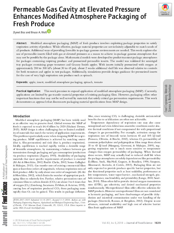 (PDF) Permeable Gas Cavity at Elevated Pressure Enhances Modified ...