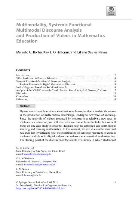 (PDF) Multimodality, Systemic Functional-Multimodal Discourse Analysis and Production of Videos ...