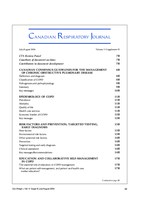 (PDF) State of the Art Compendium: Canadian Thoracic Society recommendations for the management ...