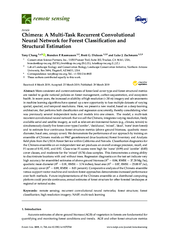 (PDF) Chimera: A Multi-Task Recurrent Convolutional Neural Network for Forest Classification and ...