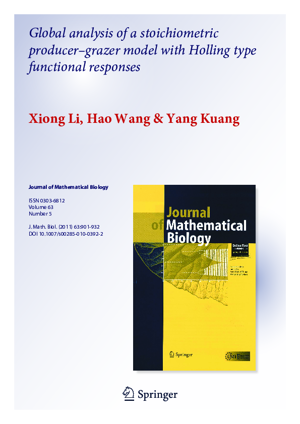 (PDF) Mathematical Biology