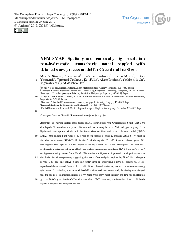 Nhm Smap Spatially And Temporally High Resolution Non Hydrostatic 1920