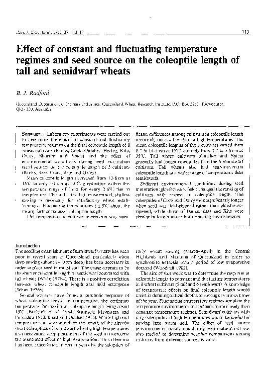 (PDF) Effect of constant and fluctuating temperature regimes and seed source on the coleoptile ...