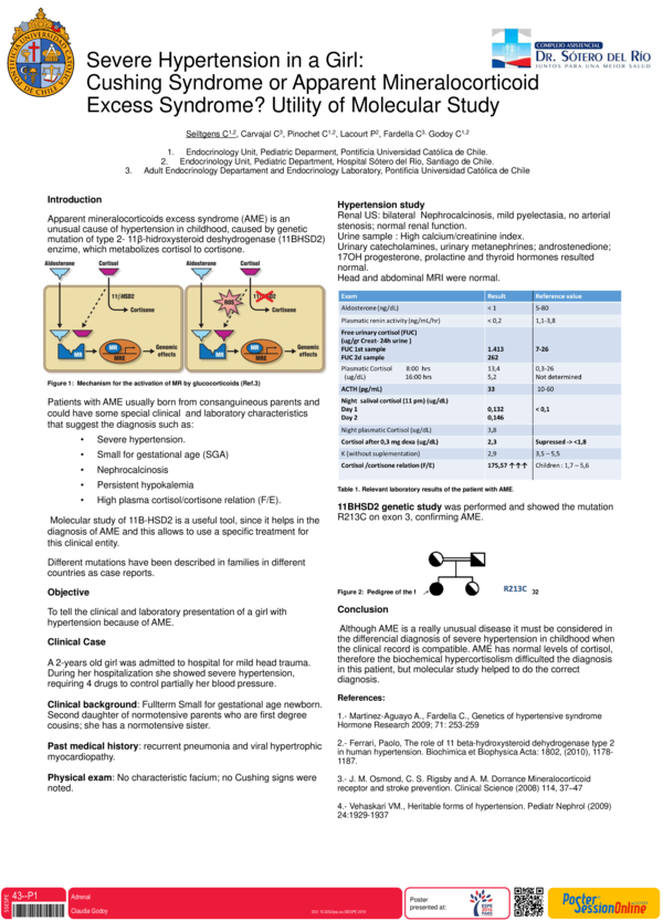 (PDF) Severe Hypertension in a Girl: Cushing Syndrome or Apparent ...