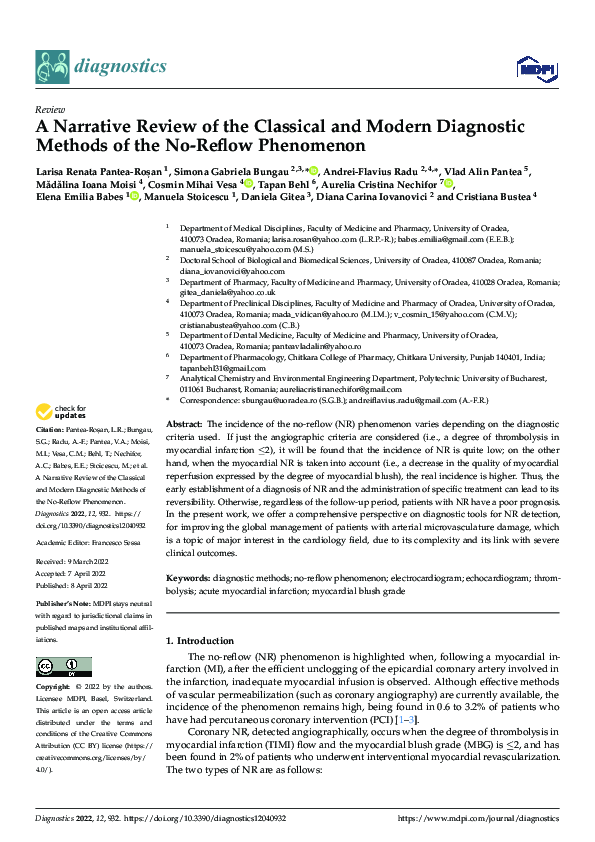 (PDF) A Narrative Review of the Classical and Modern Diagnostic Methods ...