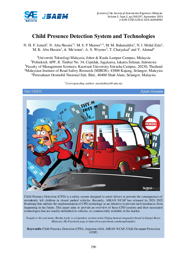 (PDF) Child Presence Detection System and Technologies