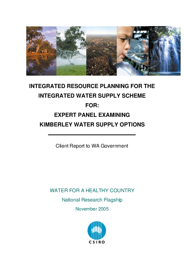 (PDF) Integrated Resource Planning for the Integrated Water Supply ...