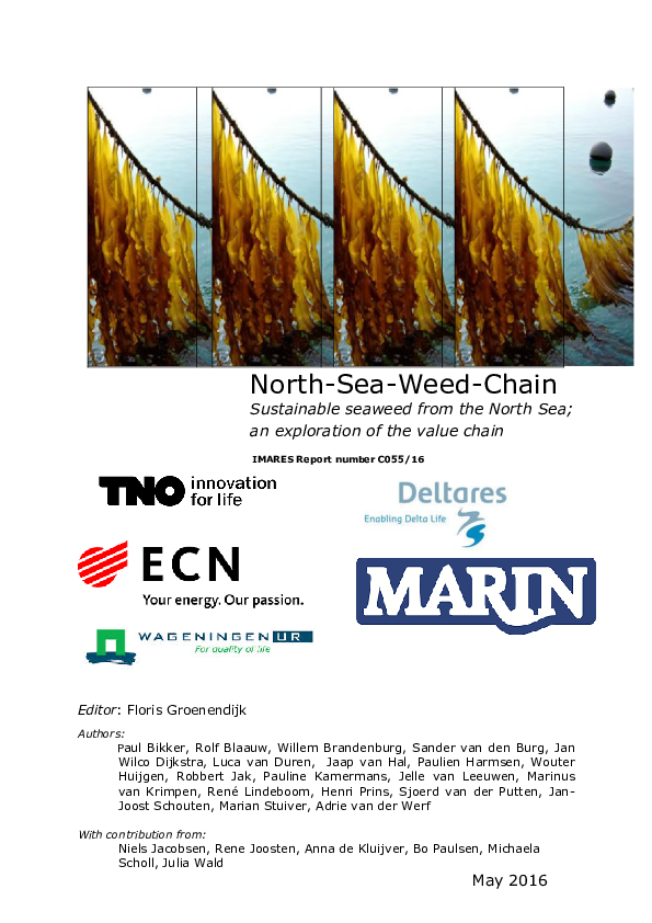 (PDF) North-Sea-Weed-Chain: sustainable seaweed from the North Sea; an ...