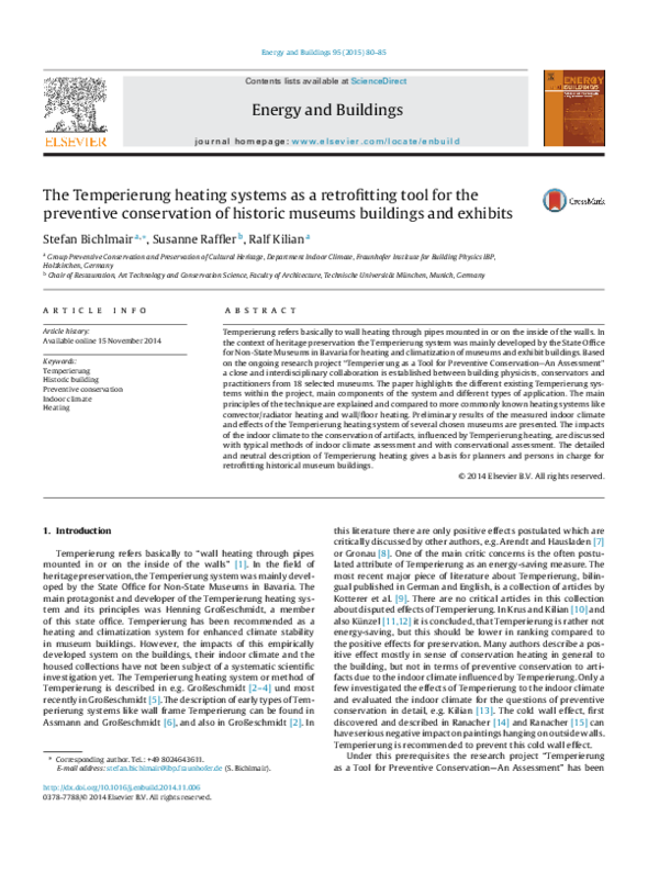 (PDF) The Temperierung heating systems as a retrofitting tool for the ...
