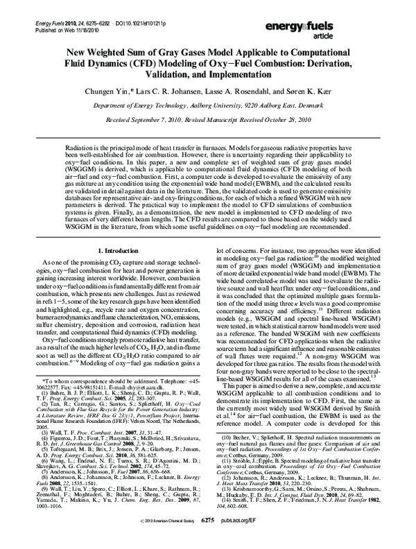 Pdf New Weighted Sum Of Gray Gases Model Applicable To Computational