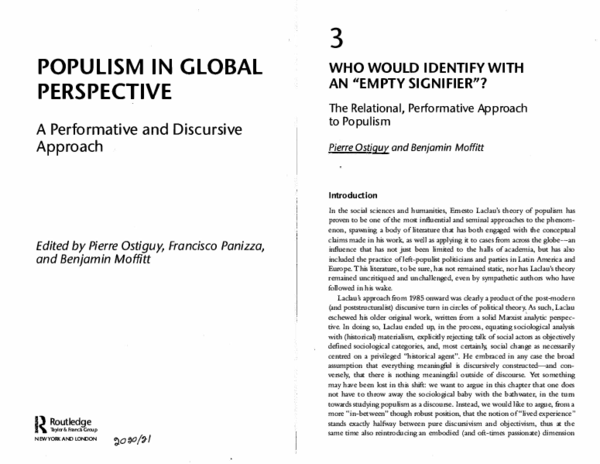 (PDF) Who Would Identify with an "Empty Signifier"? The Relational ...