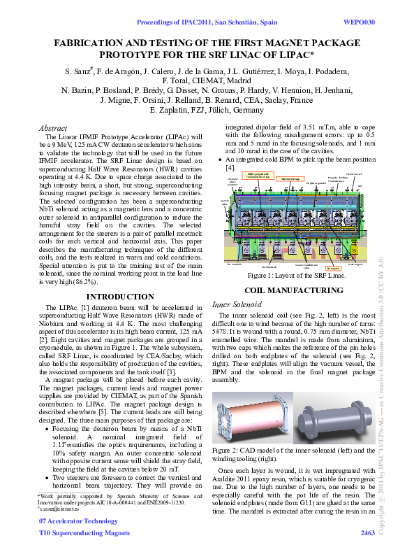(PDF) Fabrication and testing of the first Magnet Package Prototype for ...