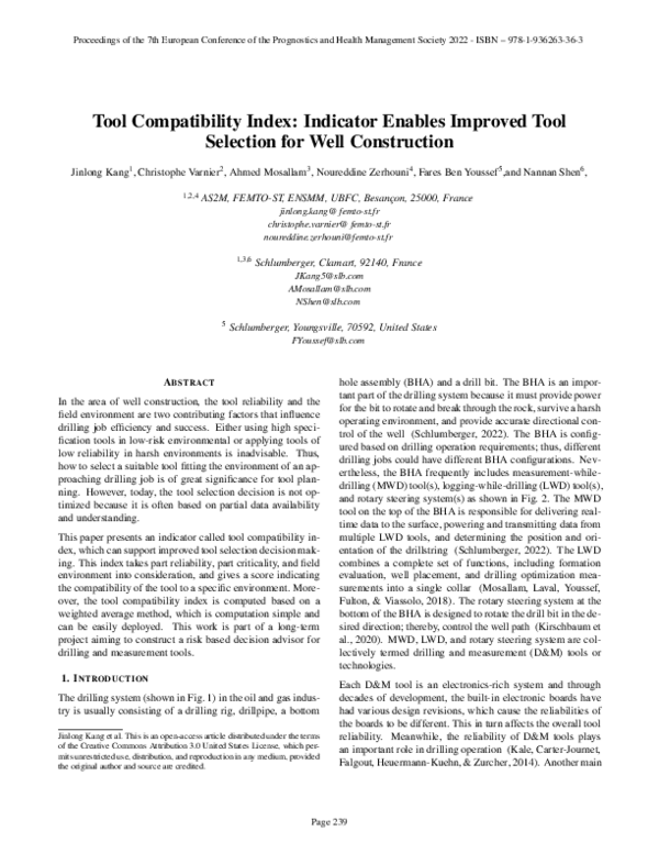 (PDF) Tool Compatibility Index: Indicator Enables Improved Tool ...