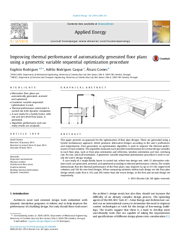 (PDF) Improving thermal performance of automatically generated floor ...
