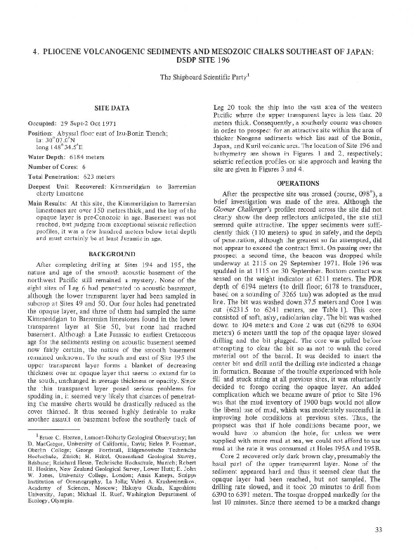 (PDF) Pliocene Volcanogenic Sediments and Mesozoic Chalks Southeast of ...