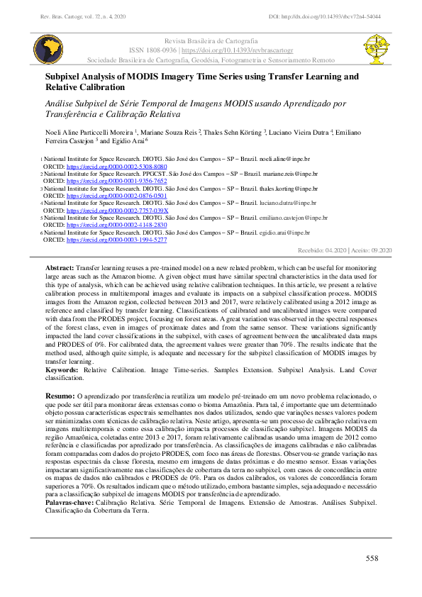 (PDF) Subpixel Analysis of MODIS Imagery Time Series using Transfer Learning and Relative ...