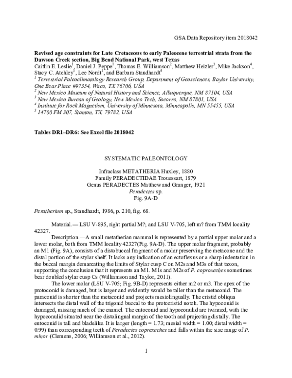 (PDF) Revised age constraints for Late Cretaceous to early Paleocene ...