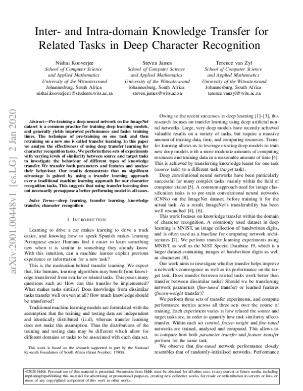 (PDF) Inter- and Intra-domain Knowledge Transfer for Related Tasks in Deep Character Recognition ...