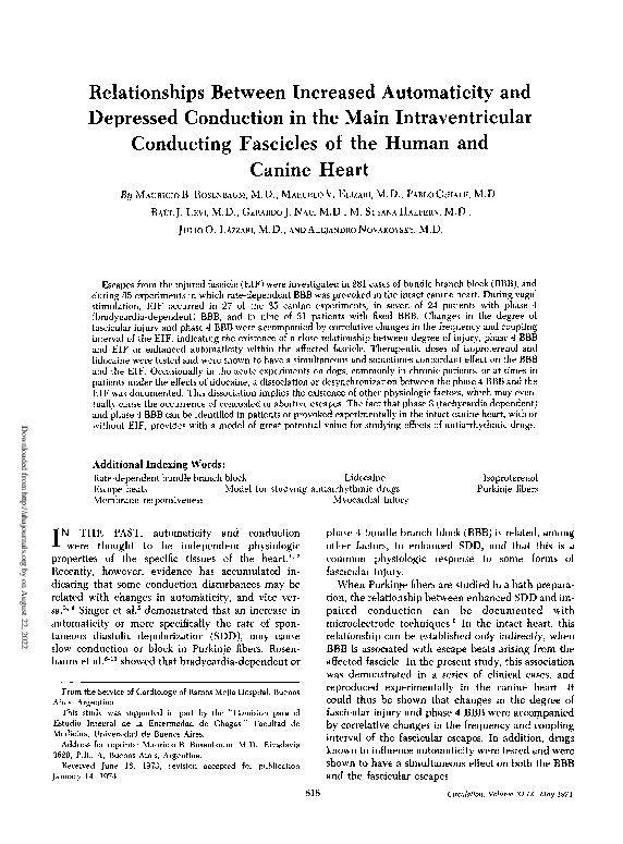 (PDF) Relationships Between Increased Automaticity and Depressed ...