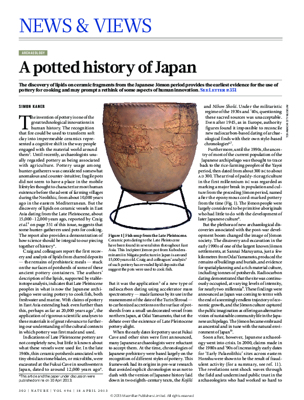 (PDF) Archaeology: A potted history of Japan | Simon Kaner - Academia.edu